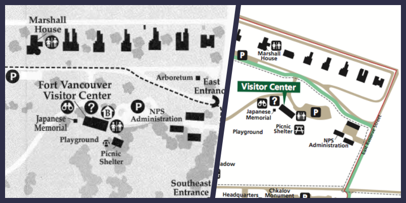 Fort Vancouver Has a Great Visitor Map (and a Lousy One, Too ...